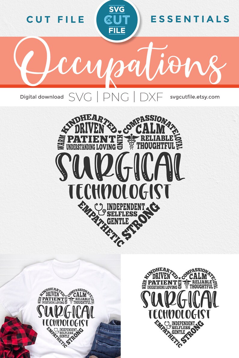 Surgical Technologist Surgical Tech Svg Surgical Technician - Etsy