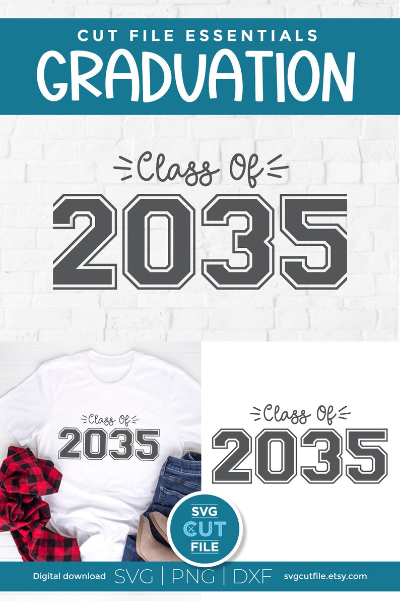 Class of 2035 Svg, Senior 2035 Svg, Graduating Class, Prek Svg ...