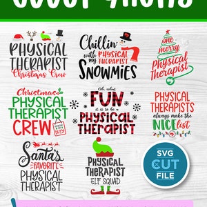 Christmas Physical Therapist Svg Bundle, Physical Therapy, Physical ...
