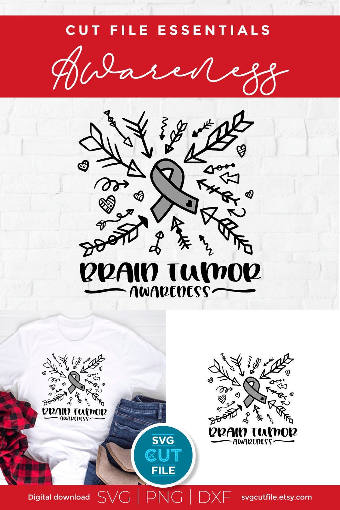 Brain Tumor Svg, Brain Tumor Awareness Svg, Svg Dxf Png, Awareness Svg ...