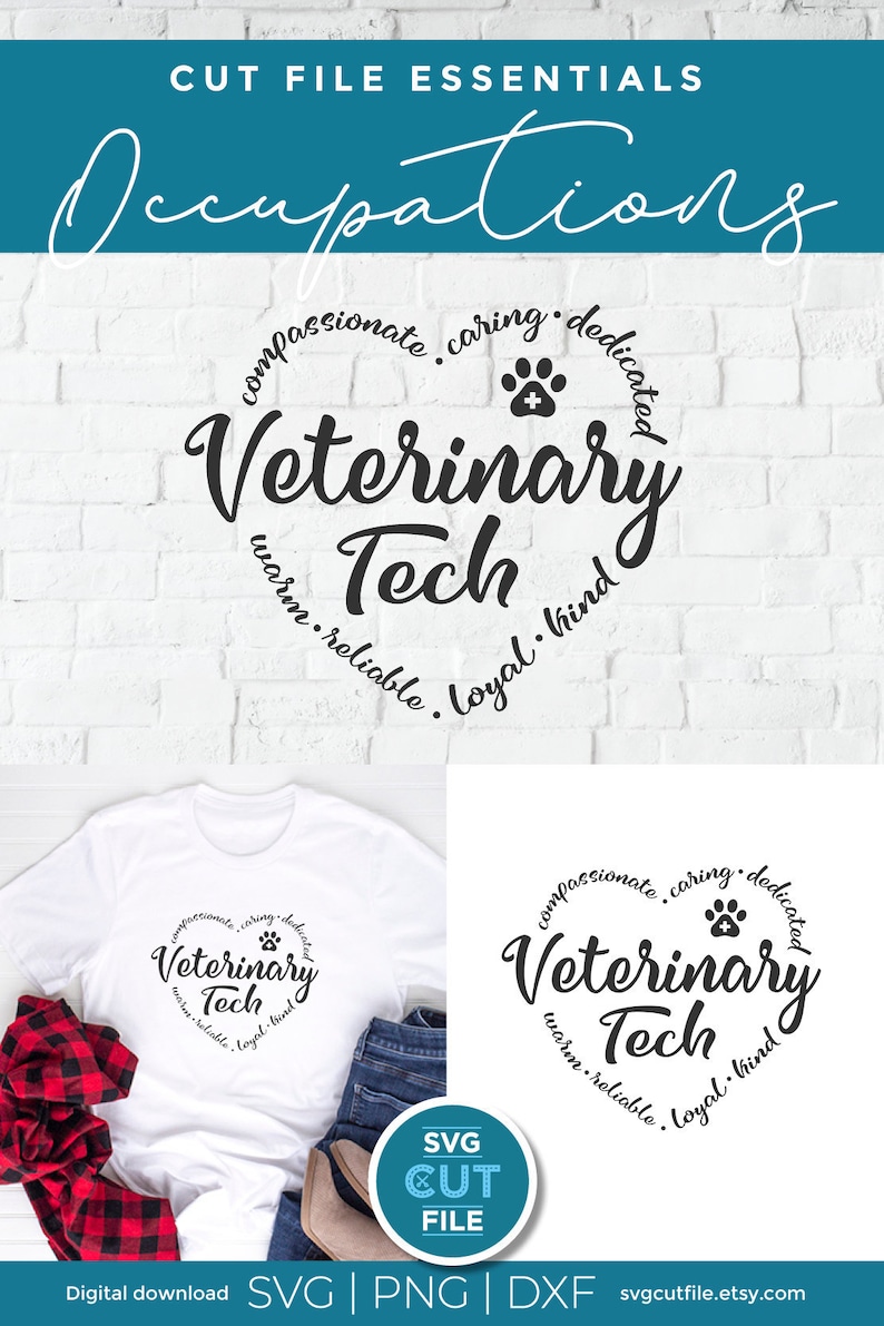 Vet Tech Svg Veterinary Technician Svg Veterinary Tech Svg - Etsy