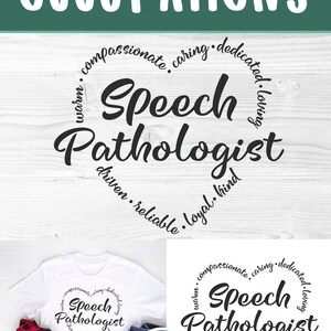 Speech Language Pathologist Svg, Speech Pathologist Svg, Heart, Love ...