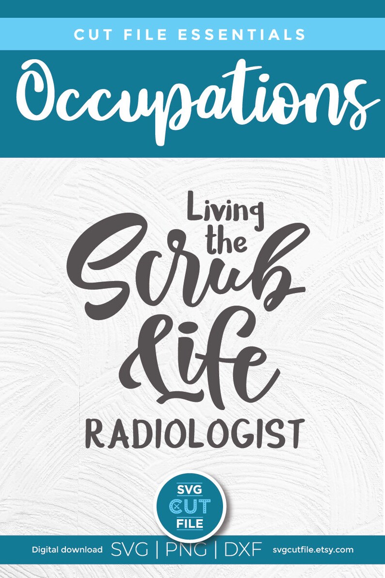 Radiologist svg Radiology svg technician scrub life svg | Etsy