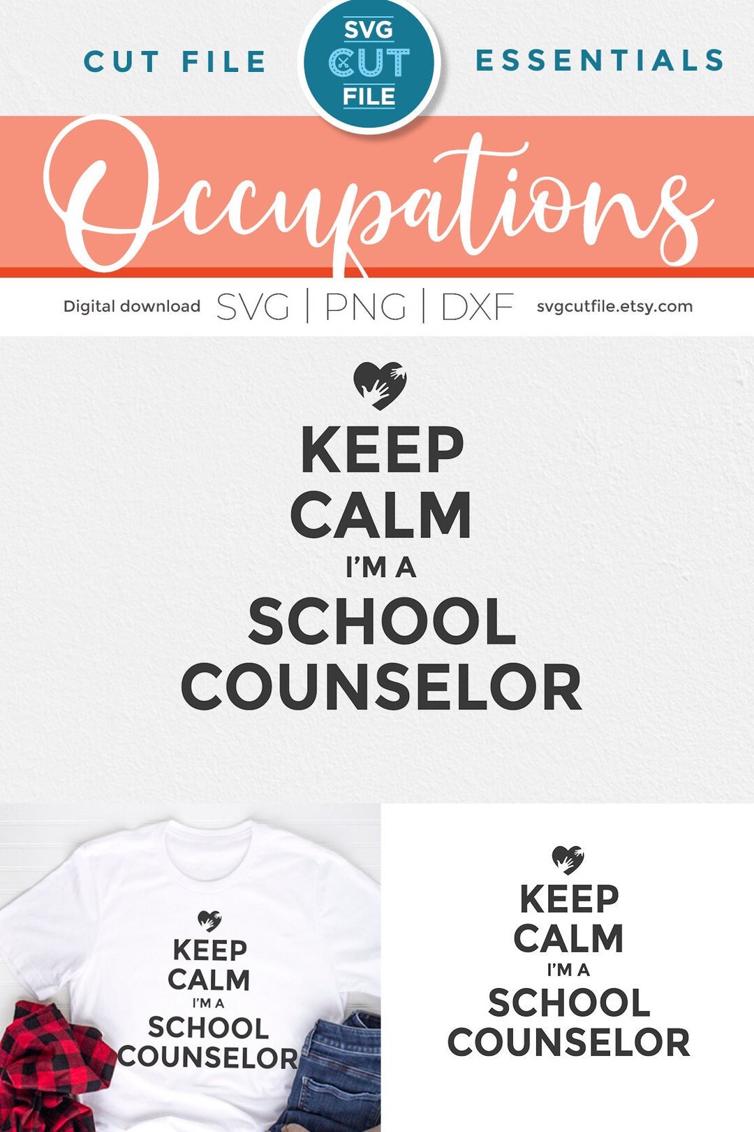 School Counselor Svg, Counselor Svg, Keep Calm Im A, Occupations ...