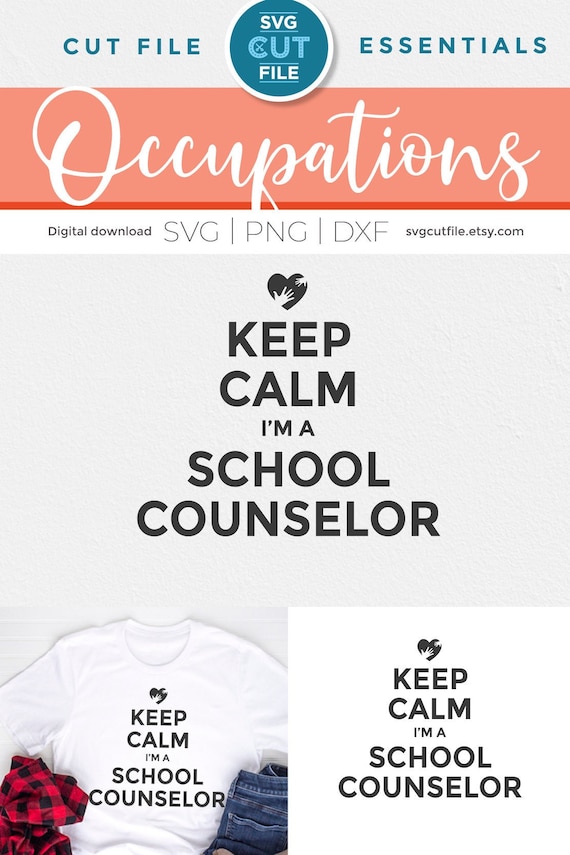 School Counselor Svg Counselor Svg Keep Calm Im A - Etsy