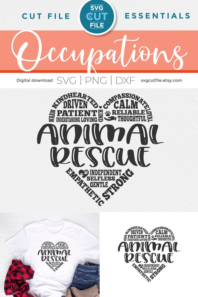 Animal Rescue Svg Adopt Svg Foster Svg Rescue Svg Humane | Etsy