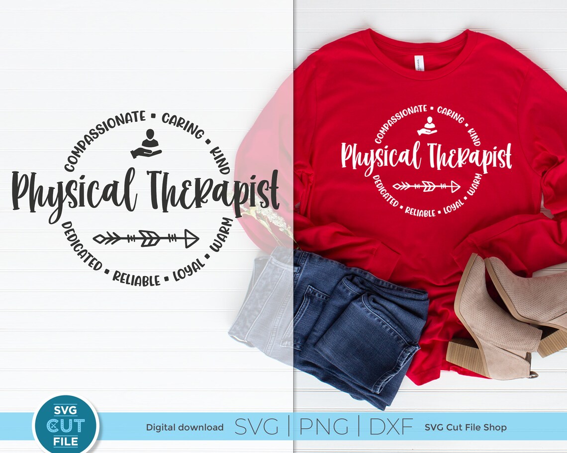 Physical Therapist Svg Physical Therapy Svg PT Svg Round - Etsy