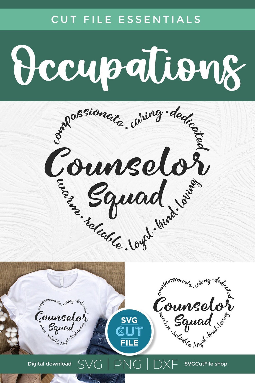 Counselor Squad Svg, School Counselor Svg, Svg Dxf Png, School ...