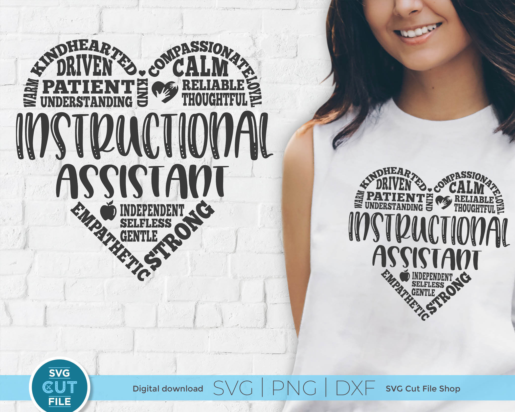 Instructional Assistant Svg Ic Svg Appreciation - Etsy Ireland
