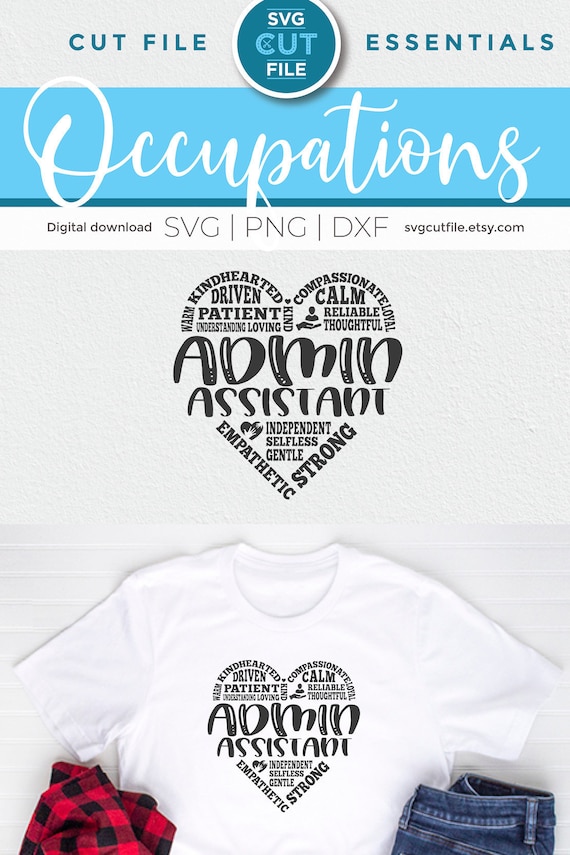 Admin Svg Admin Assistant Svg Receptionist Svg Secretary - Etsy