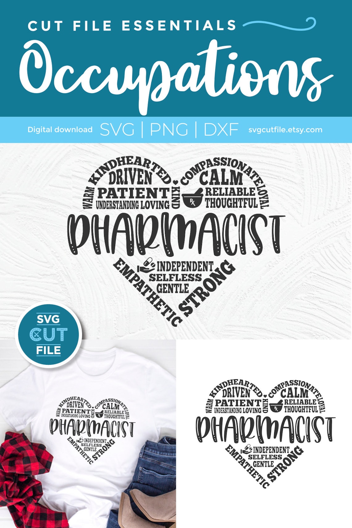 Pharmacist Svg Pharmacy Svg Subway Art Heart Rx Bowl Icon - Etsy