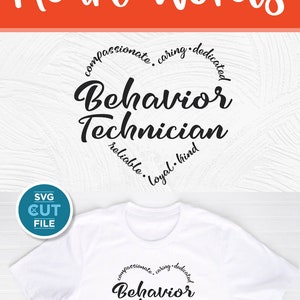 Behavior Technician Svg, Behavioral Svg, Behavior Tech Svg, Bt Svg, Rbt ...
