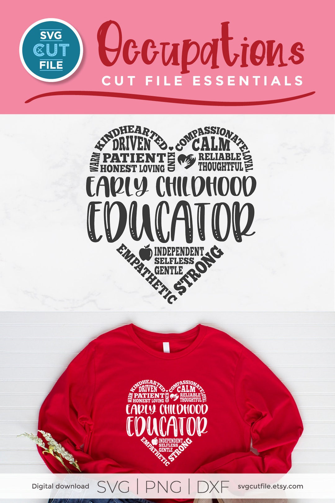 Early Childhood Educator Svg Early Childhood Teacher Prek Teacher Svg 
