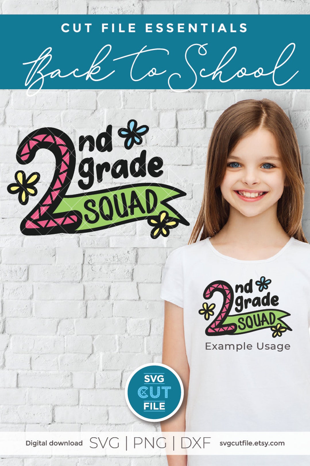 Second Grade Svg, Second Grade Squad Svg, Second Grade Svg, 2nd Grade ...