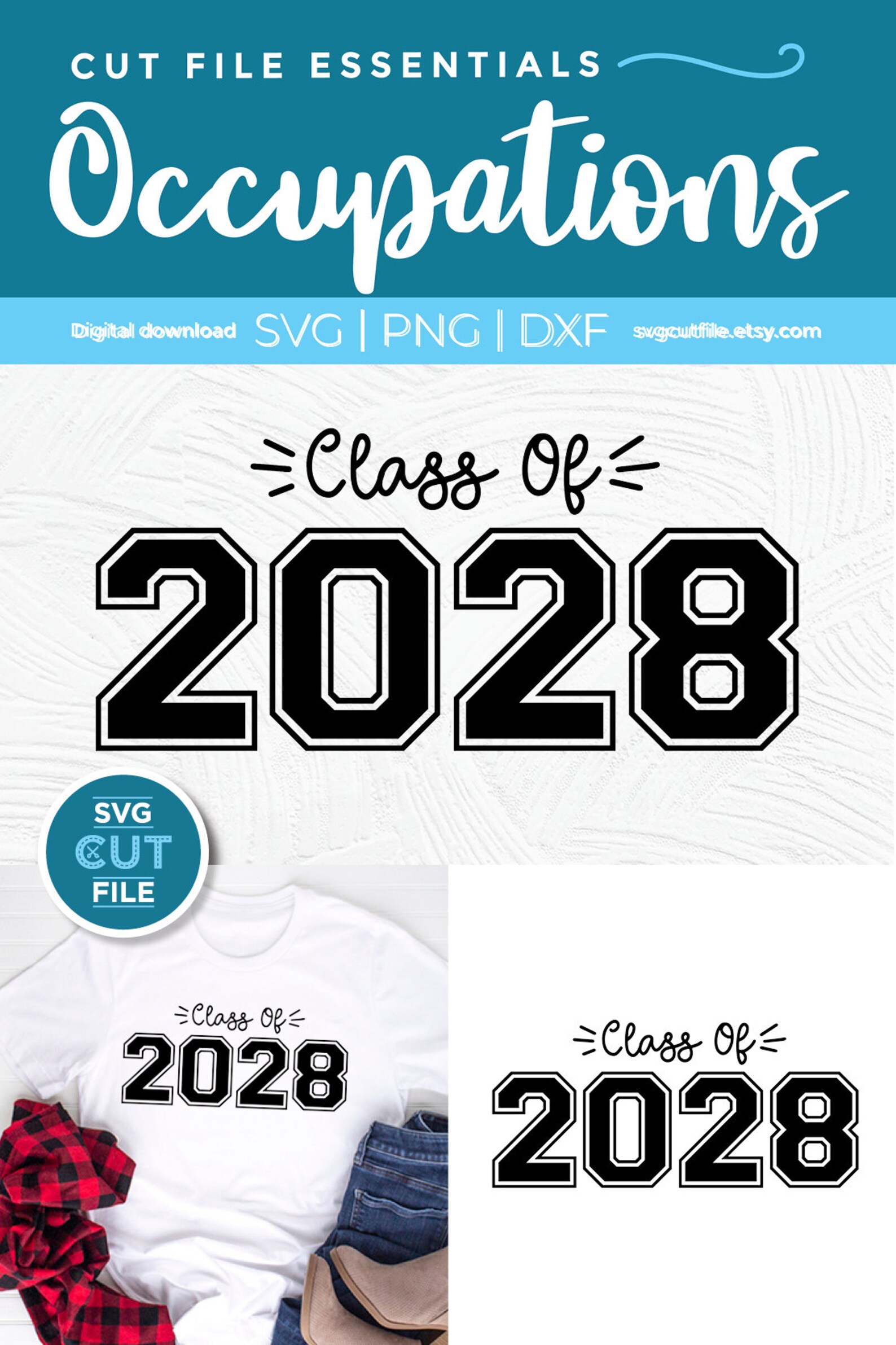 Class of 2028 Svg Cute 2028 Grad Svg 2028 Graduation Svg | Etsy