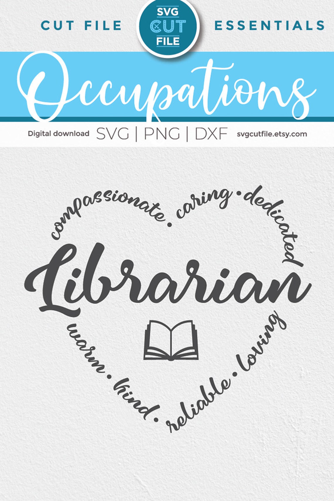Librarian Svg School Librarian Svg Library Svg School | Etsy