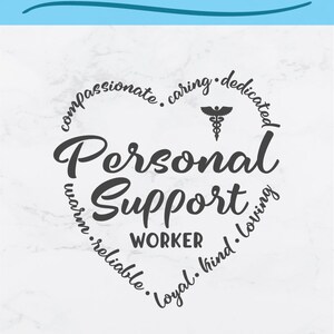 Personal Support Worker Svg, Psw Svg, Caregiver Svg, Home Healthcare ...
