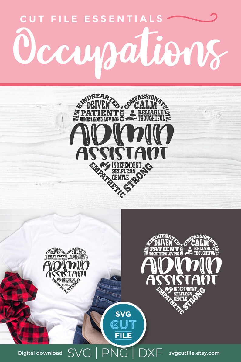Admin Svg Admin Assistant Svg Receptionist Svg Secretary - Etsy