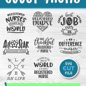RN Svg Bundle, Registered Nurse Svg, Nurse Appreciation Svg, Nurse Svg ...