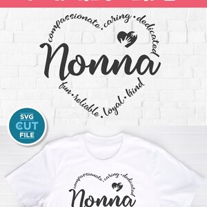 Nonna Svg, Grandma Nonna Svg, Nonna Heart Svg, Cute Gift, Mother's Day Nonna, New Grandma Svg ...
