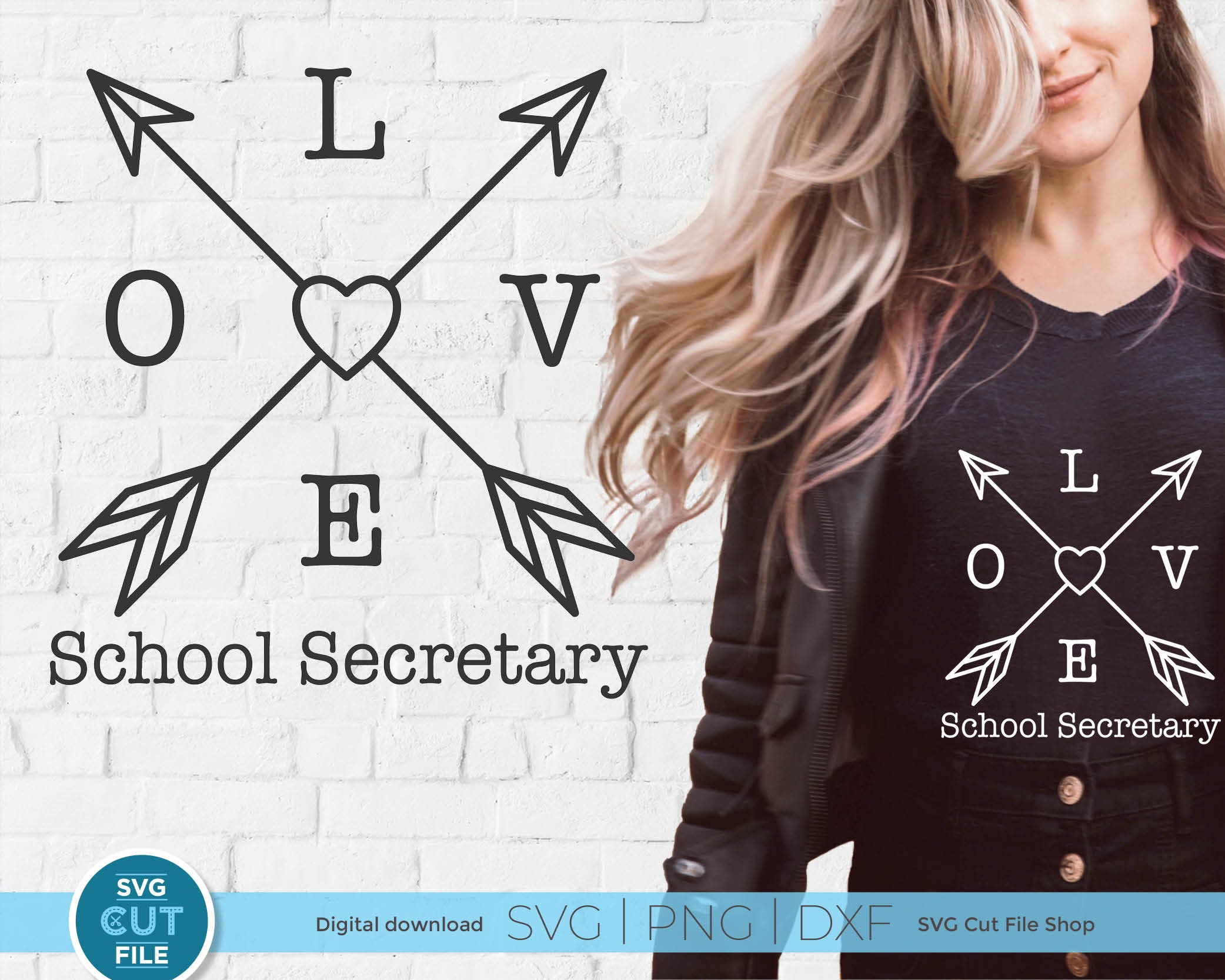 School Secretary Svg Secretary Svg Love Life Svg - Etsy