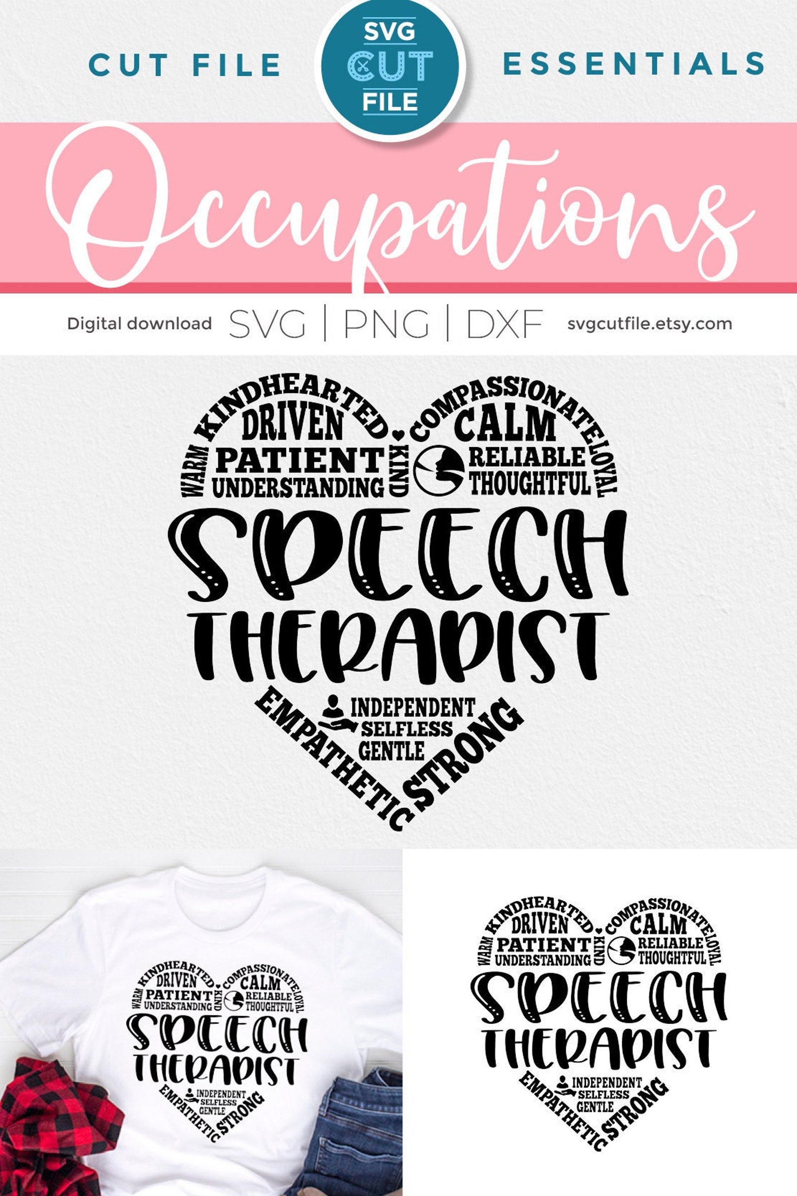 Speech Therapist Svg, Speech Therapy Svg, Speech Therapy Heart, Love ST ...