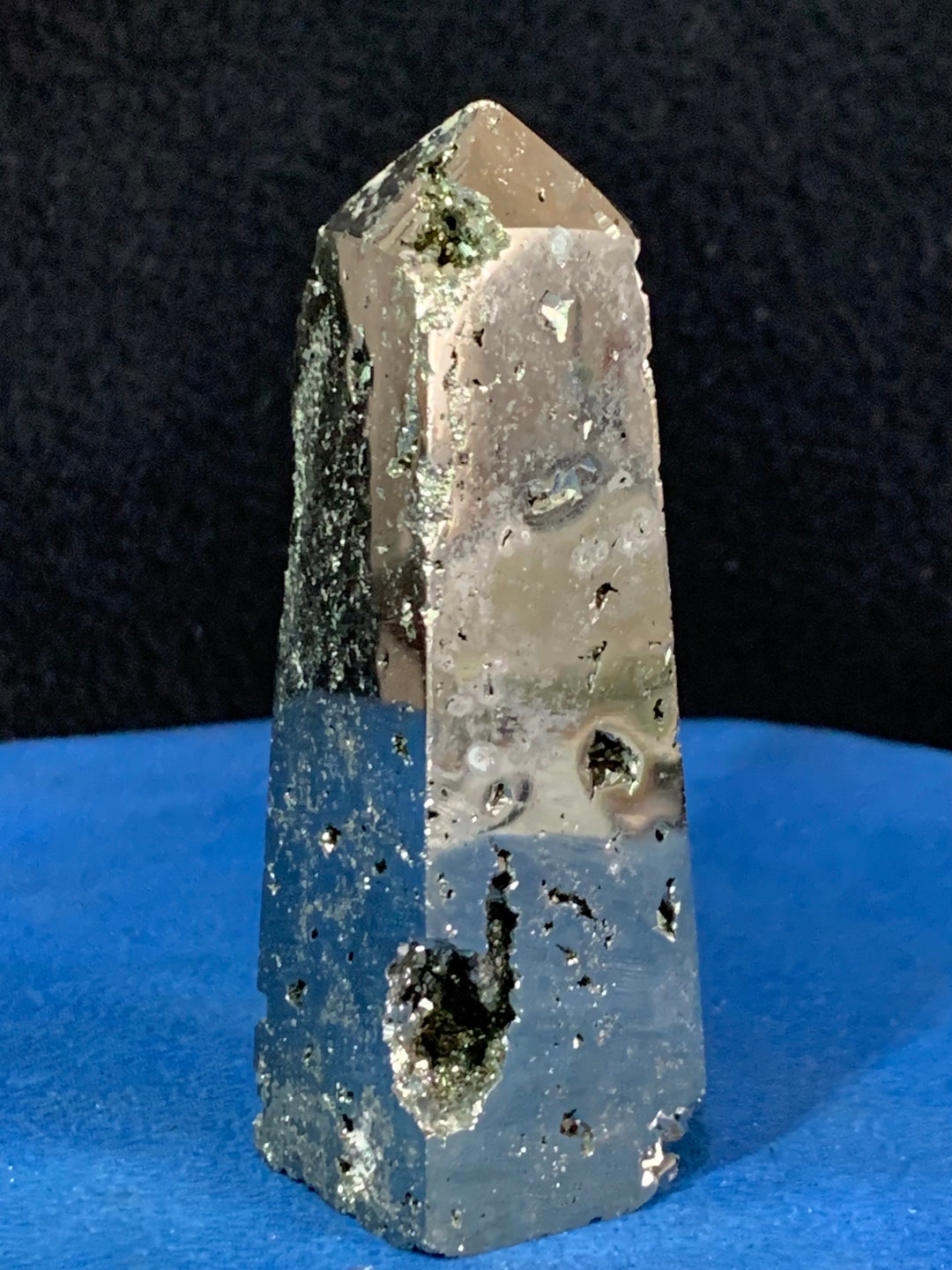 Peruvian Pyrite Obelisk Carving - Etsy