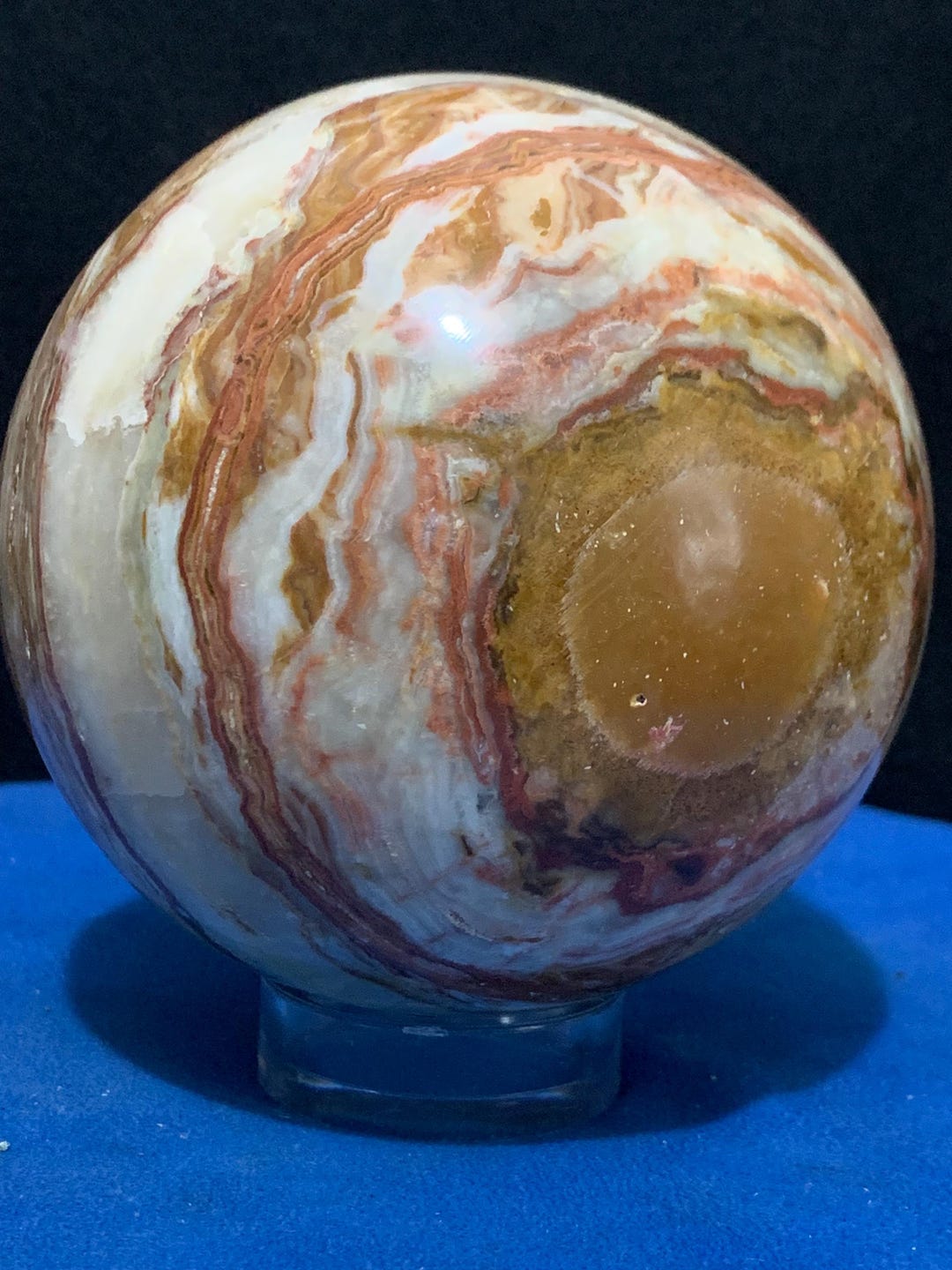 Impressive 4" Banded Onyx Sphere Diameter With Display Stand - Etsy