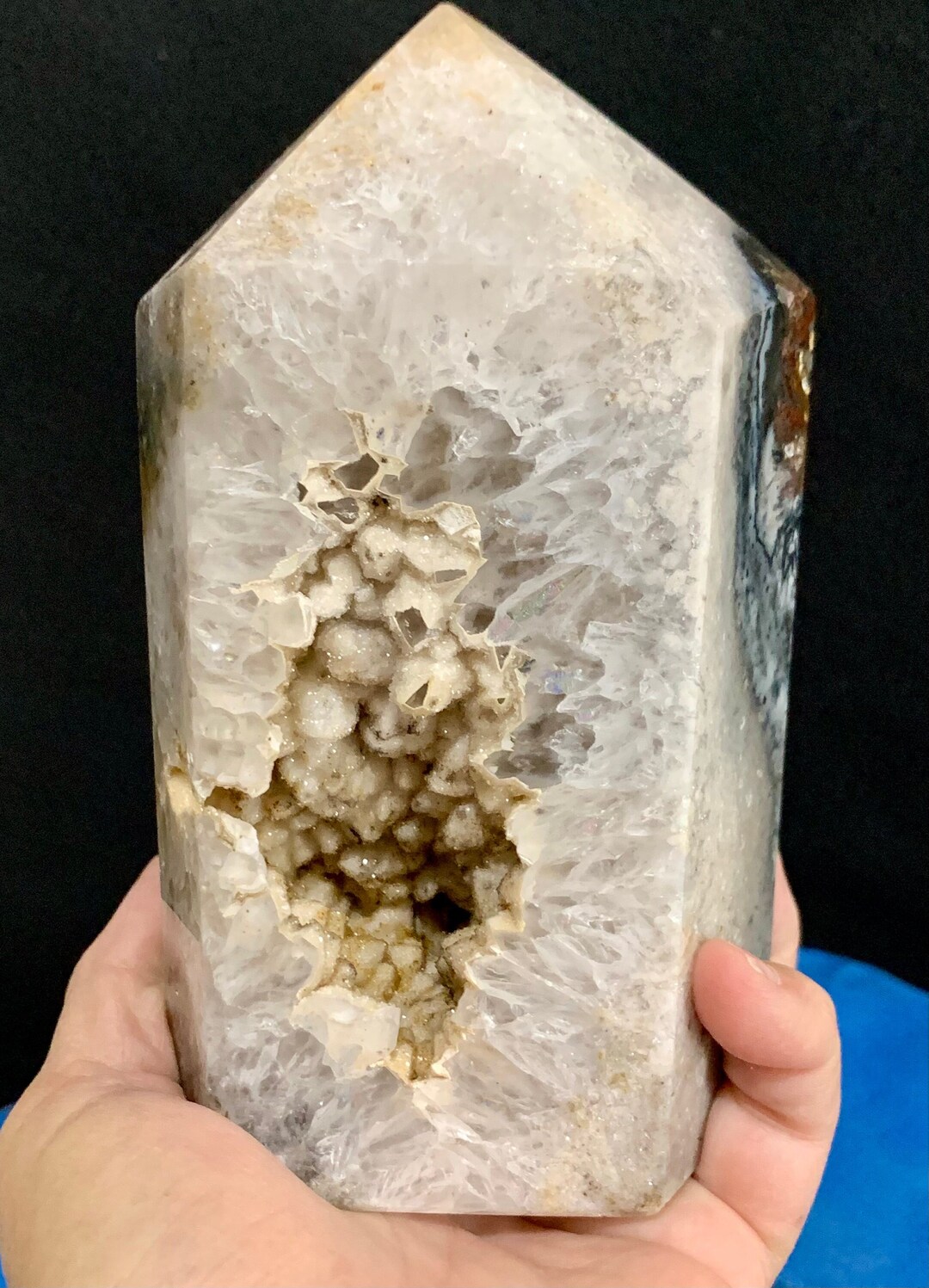 Top Quality Brazilian Agate Botryoidal Druzy Tower - Etsy
