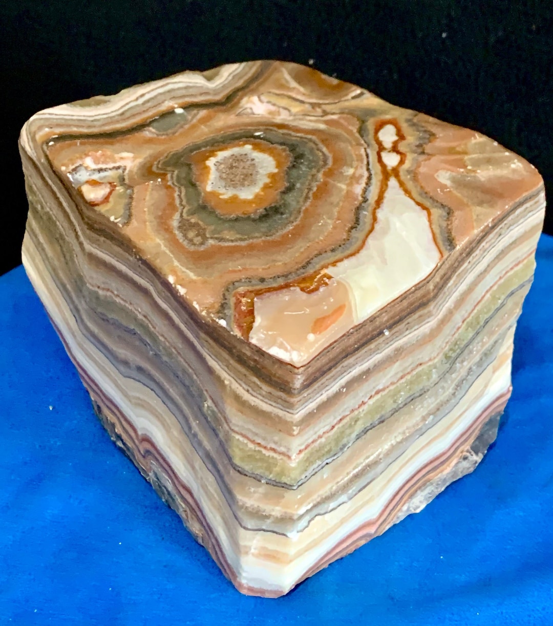 Rough Banded Onyx Freeform From Peru - Etsy