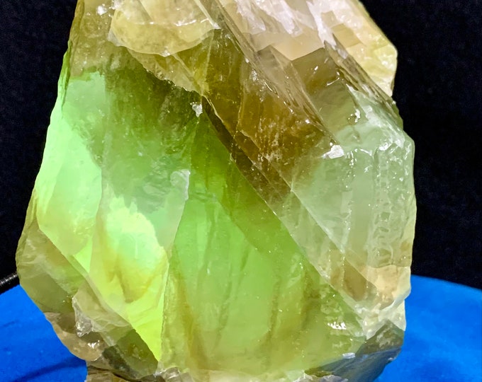 Mexico Green Banded Calcite With Display Stand - Etsy