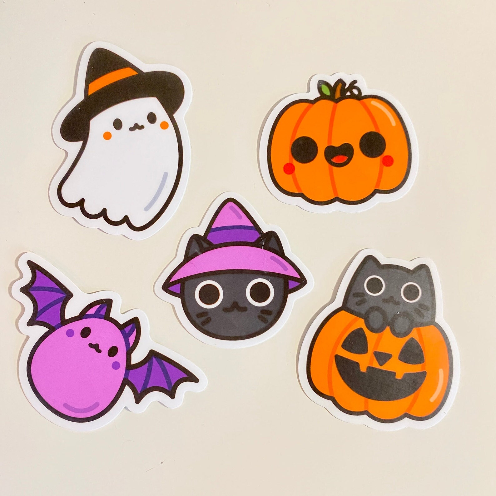 Cute Halloween Sticket Set. All 5 Stickers for 5 Bucks - Etsy
