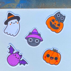 Cute Halloween Sticket Set. All 5 Stickers for 6 Bucks. Happy Bat ...