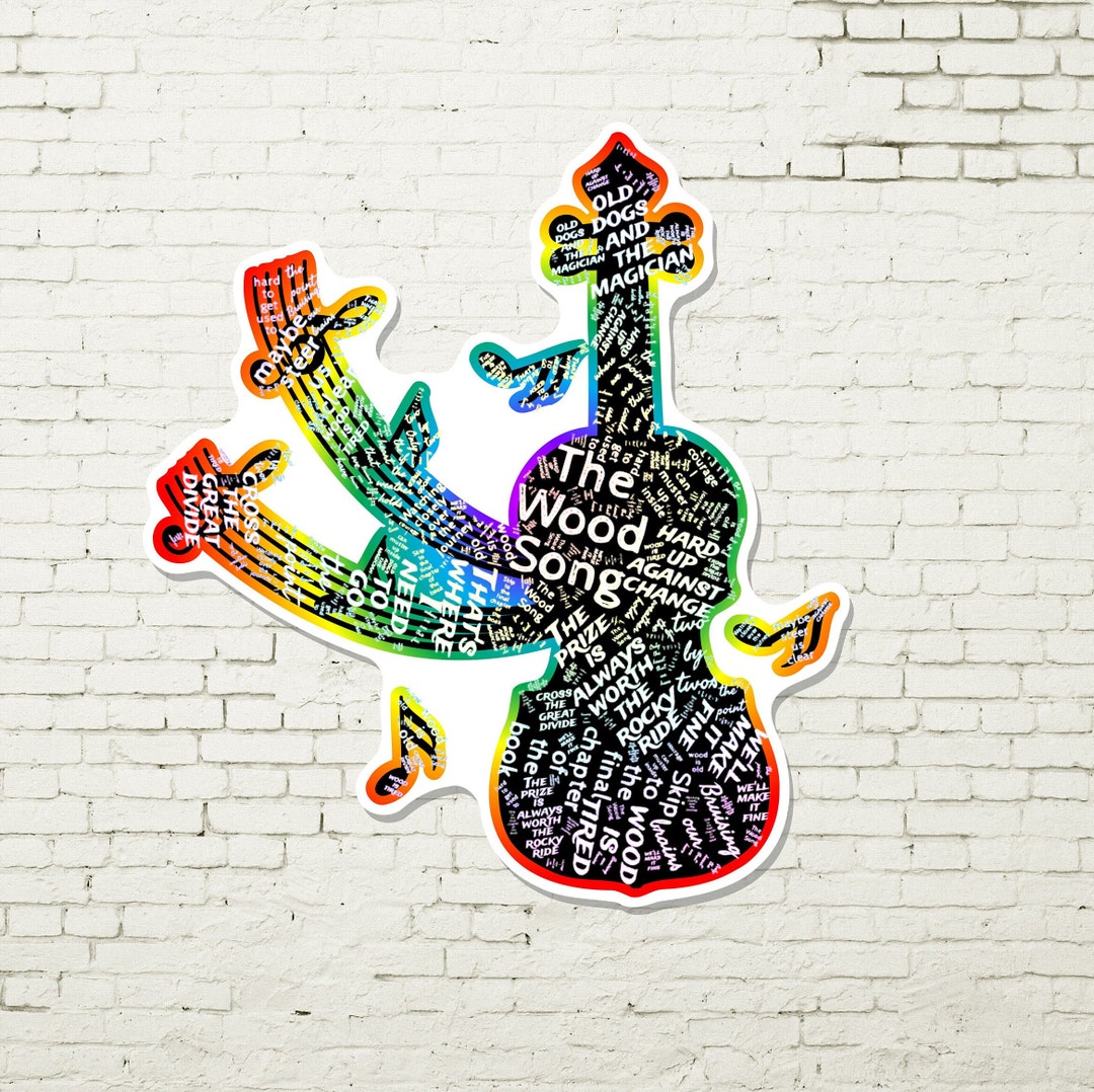 Indigo Girls Sticker: Wood Song, Lyrics Sticker for Wood Song on a ...