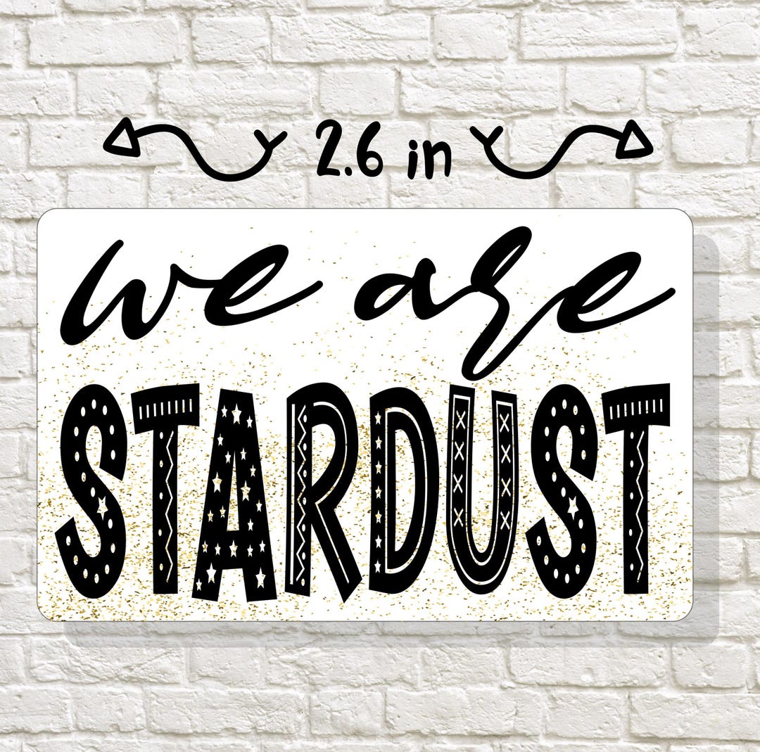 We Are Stardust Sticker | Science Quote Vinyl Decal | Carl Sagan ...