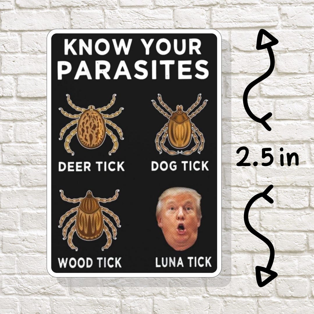Know Your Parasites Sticker: Snarky Political Humor, Handmade Vinyl ...