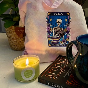 The Reader Sticker: Tarot Card Skeleton the Reader Tarot - Etsy