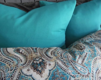 Teal pillows | Etsy