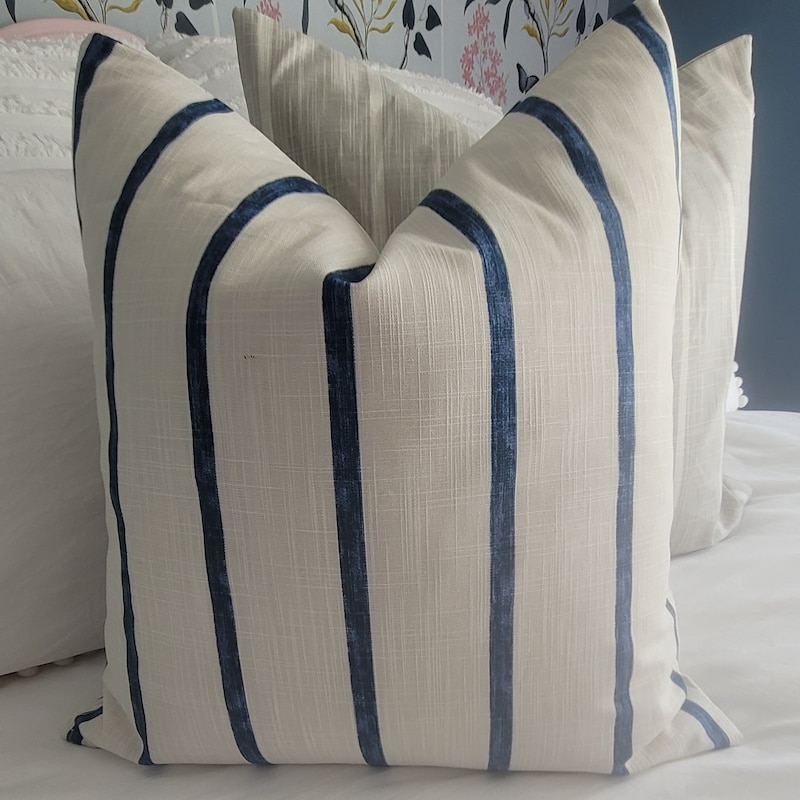 Striped Pillows - Etsy