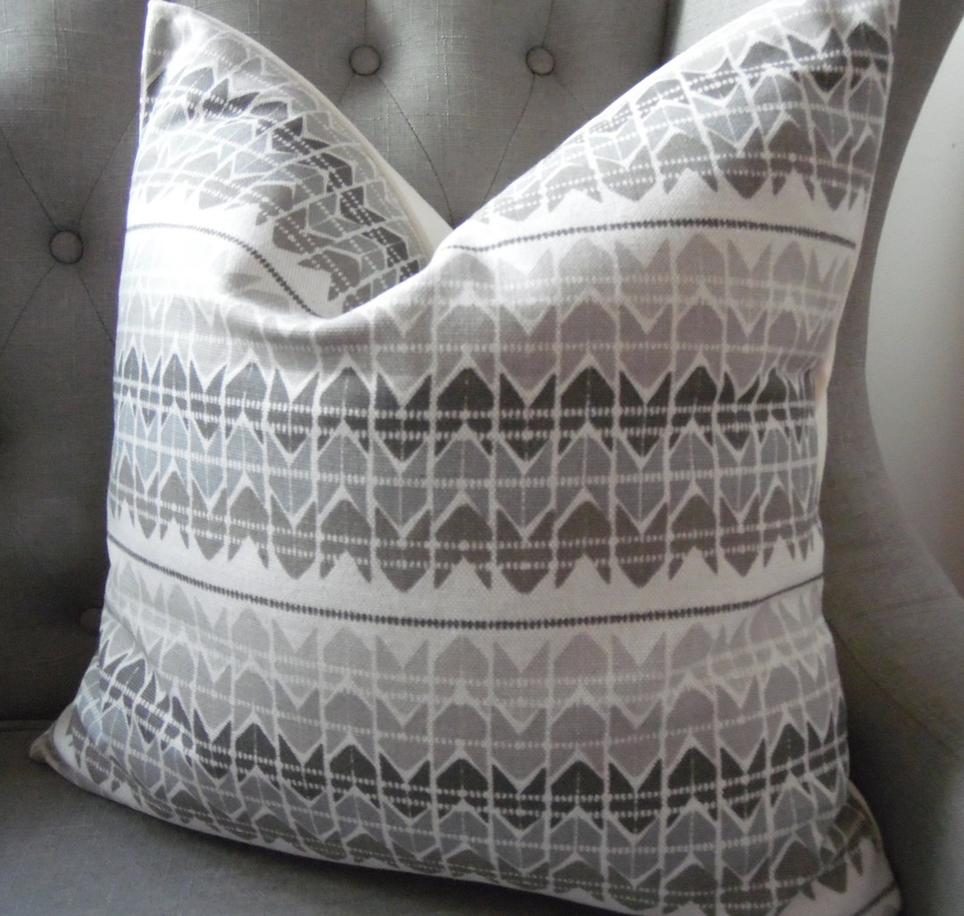 Geometricgreys.taupe.natural.ivory.toss Pillow.slipcovers.throw Pillows ...