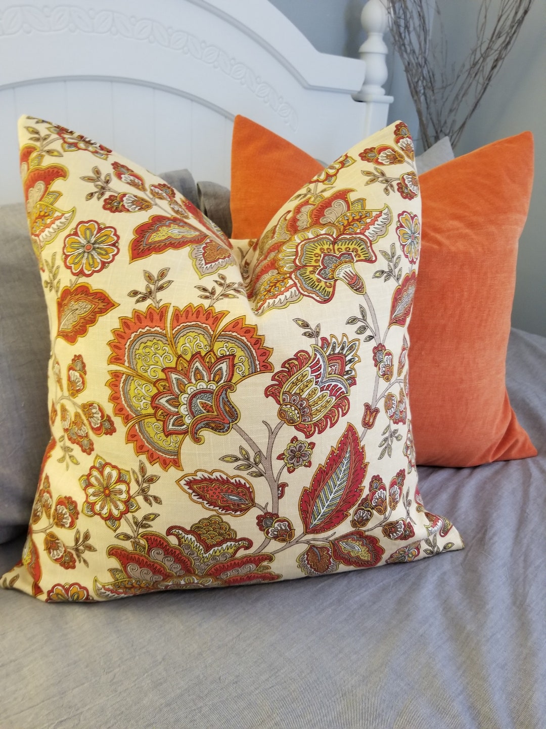 Linen Florals. Fall Florals,pillowcovers,slipcovers.toss Pillows.throw ...