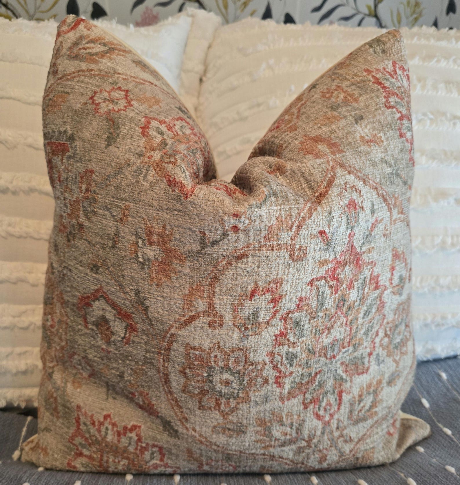 5 Color Options.caspian Henna Pillowcovers. Slipcovers. Pillowcase. - Etsy