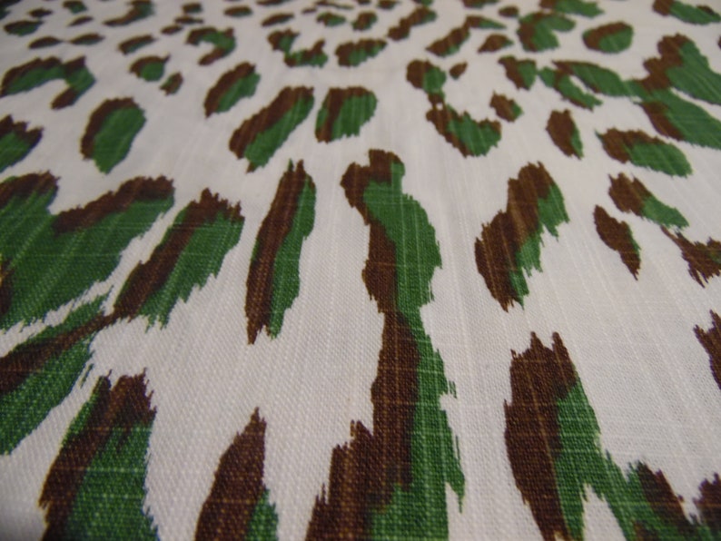 2 Colors:linen Blend Leopard - Etsy