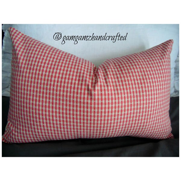 Red Cream Pillow - Etsy