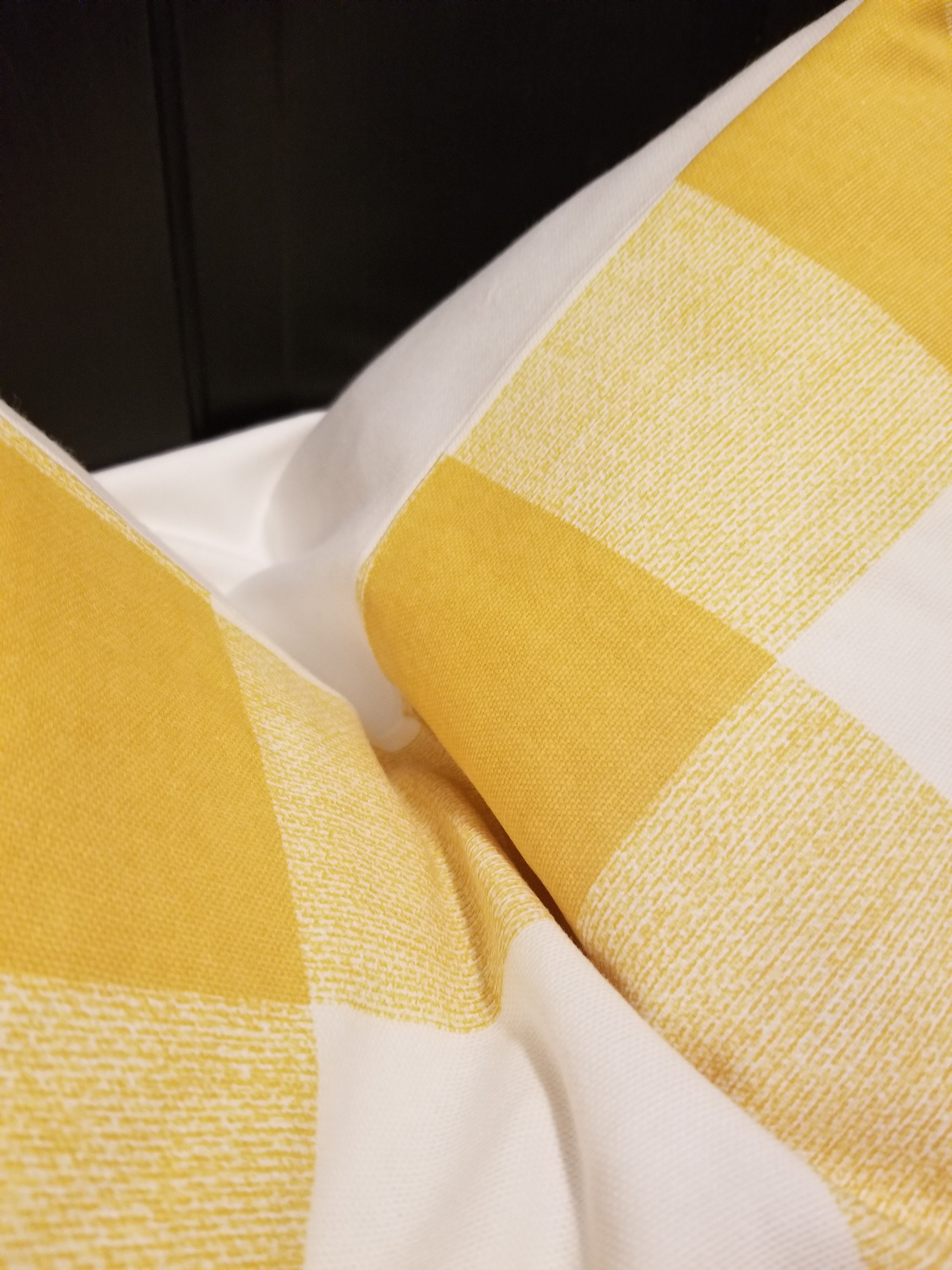 Yellow Check.pillowcovers.toss Pillows.throw Pillows.slipcovers.cushion ...