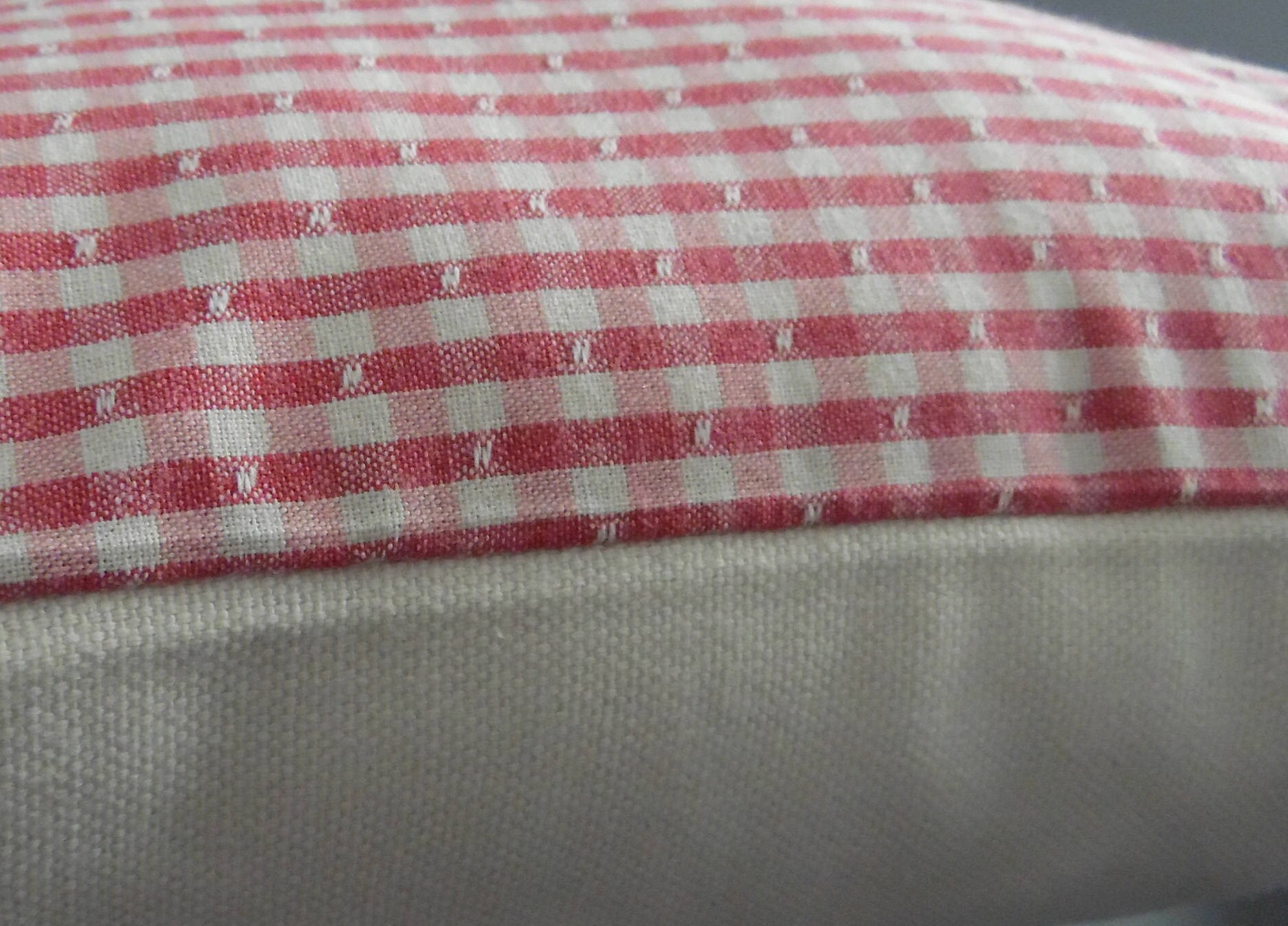 Laurel Check.red/cream.check Pillow Cover.red - Etsy