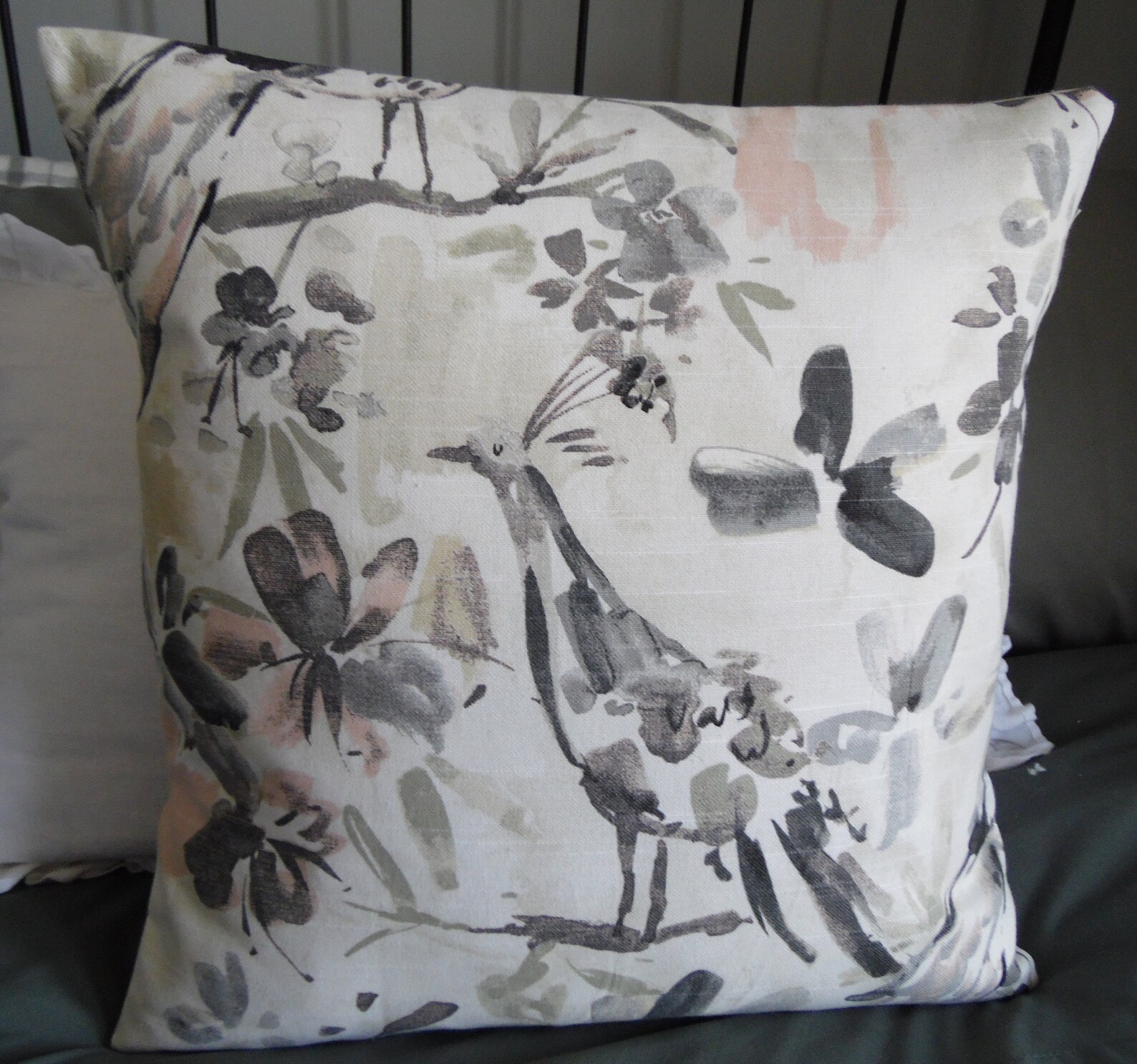 Exotic Birds.foral.kelly Ripa.pillow Covers.slipcovers.toss - Etsy