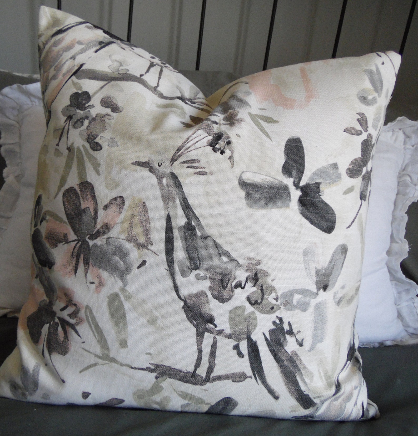 Exotic Birds.foral.kelly Ripa.pillow Covers.slipcovers.toss - Etsy