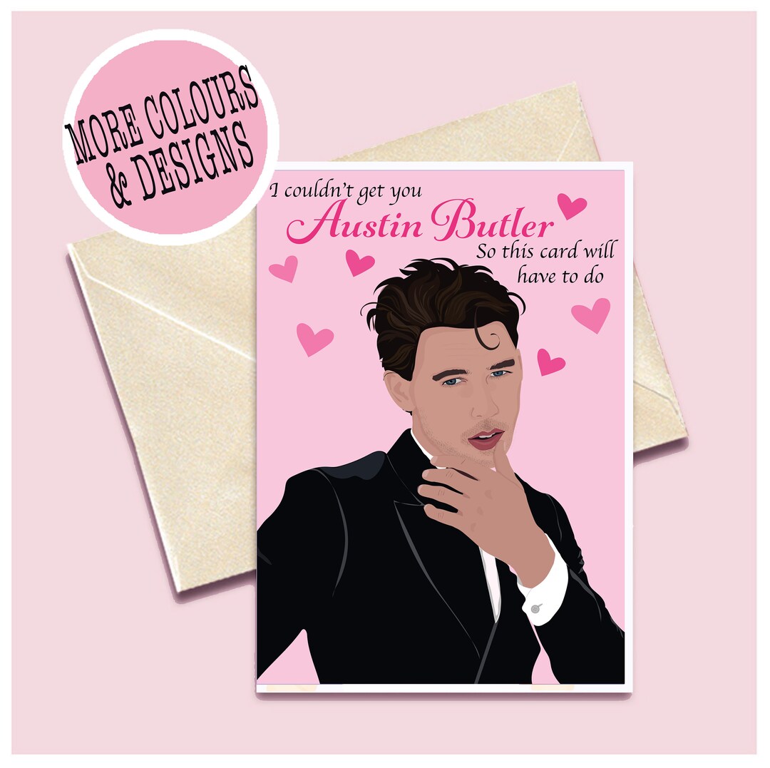 Austin Butler Birthday Card Elvis Personalised Happy Greeting Card Gift ...