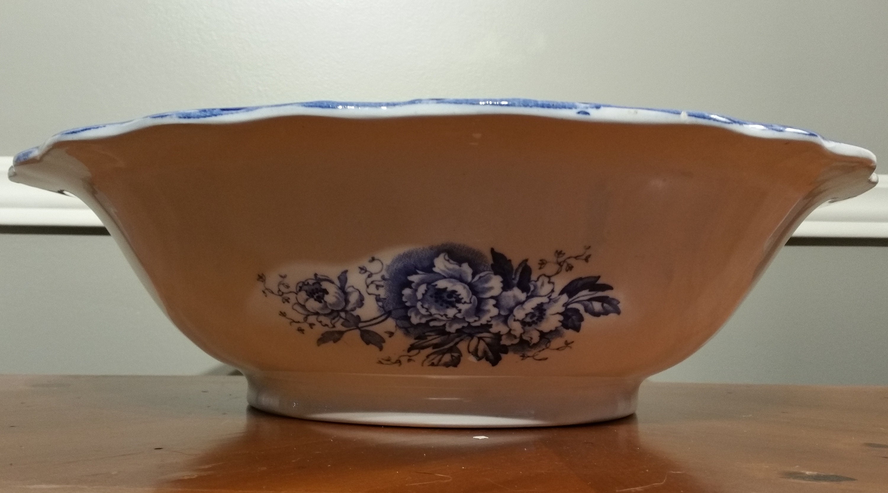 C. 1900 Blue Transferware Jug and Basin Set by F. Winkle/colonial ...